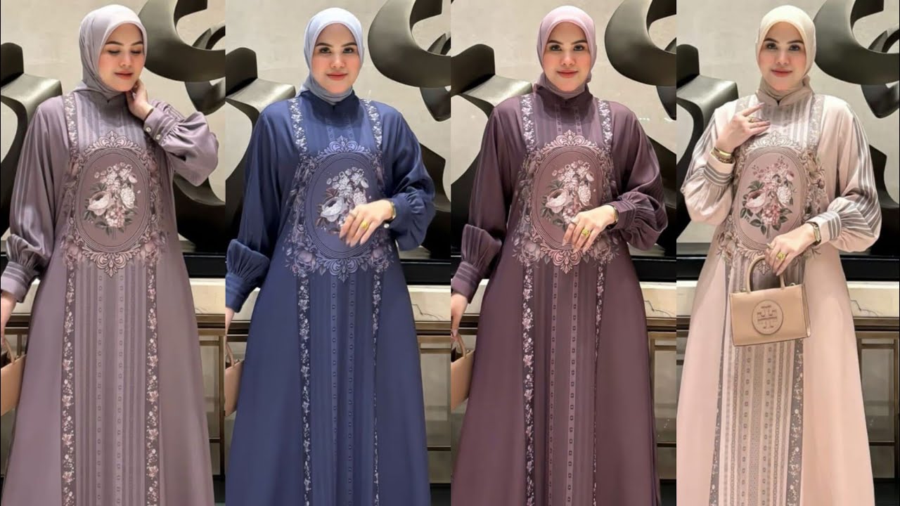 Model gamis mewah premium edisi terbaru 2025 - YouTube
