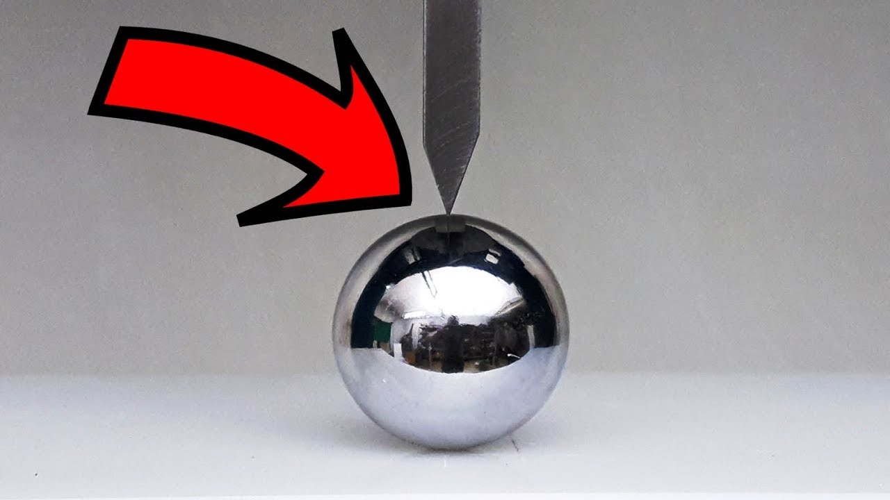 EXPERIMENT HYDRAULIC Guillotine 100 TON vs METAL BALL ! - YouTube