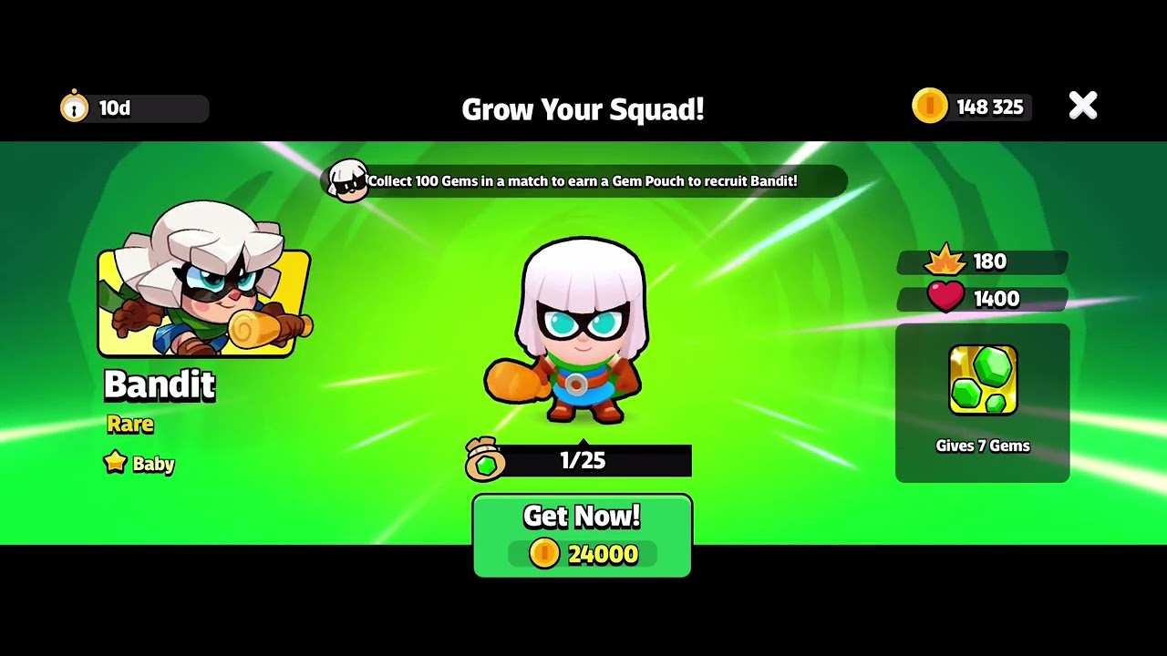 NEW CHARACTER UNLOCKED: BANDIT | SQUAD BUSTERS - YouTube