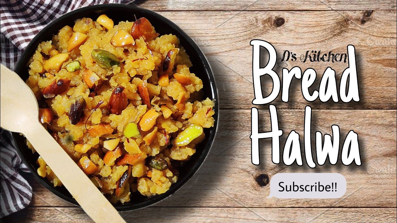 Bread Halwa | Easy sweet recipe with minimum ingredients | Easy recipe ...