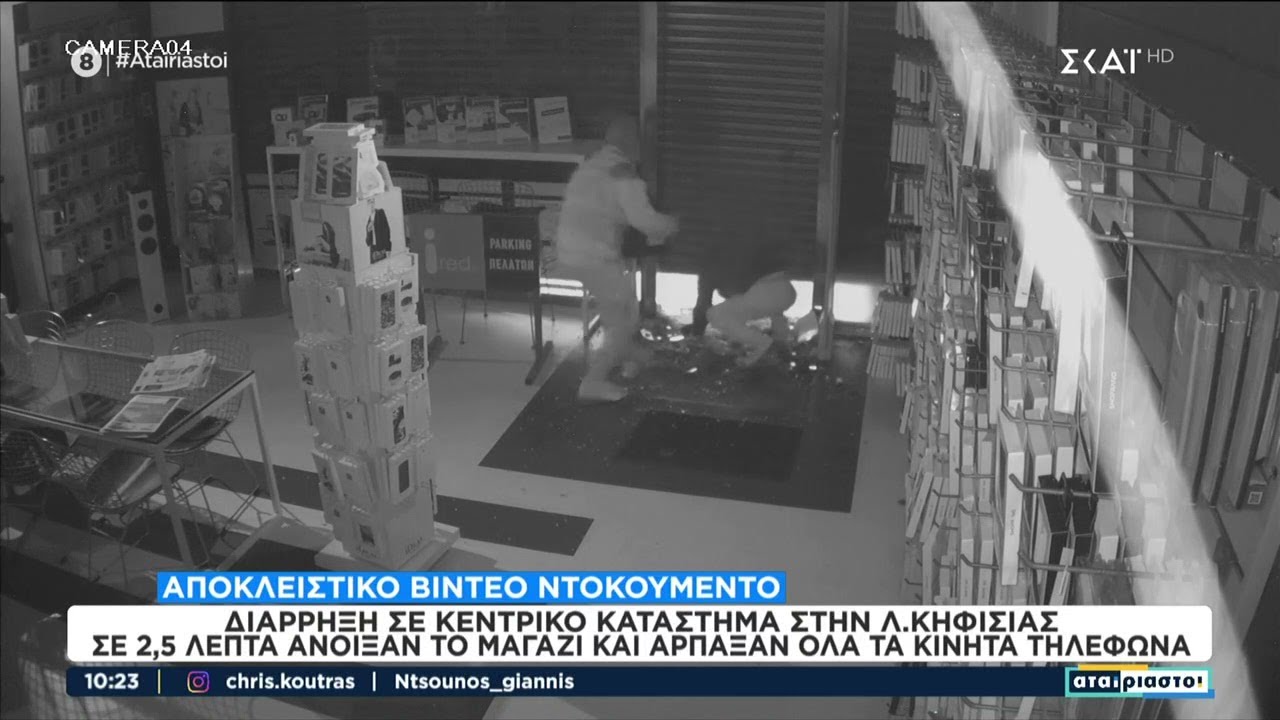 Αποκλειστικό βίντεο ντοκουμέντο: Μέσα σε 2,5 λεπτά άνοιξαν και άρπαξαν ...