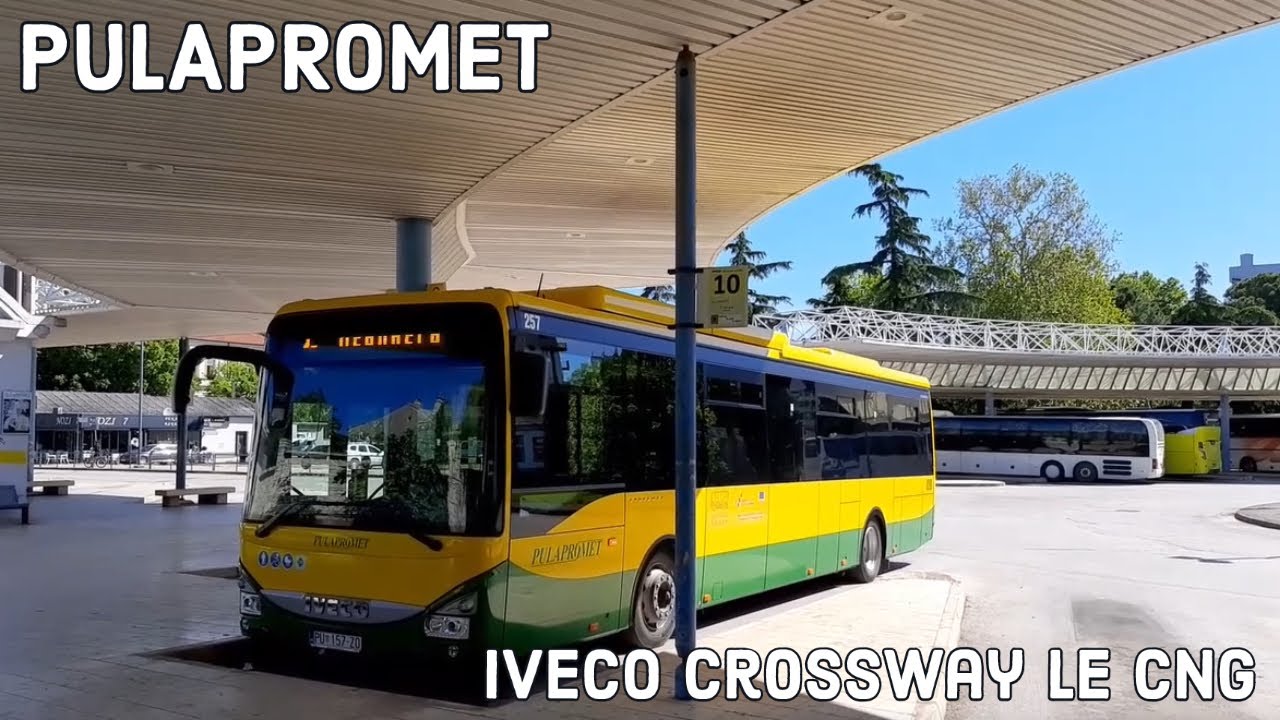 PulaPromet Iveco Crossway LE CNG #257, Linija 2a Veruda-Verudela - YouTube