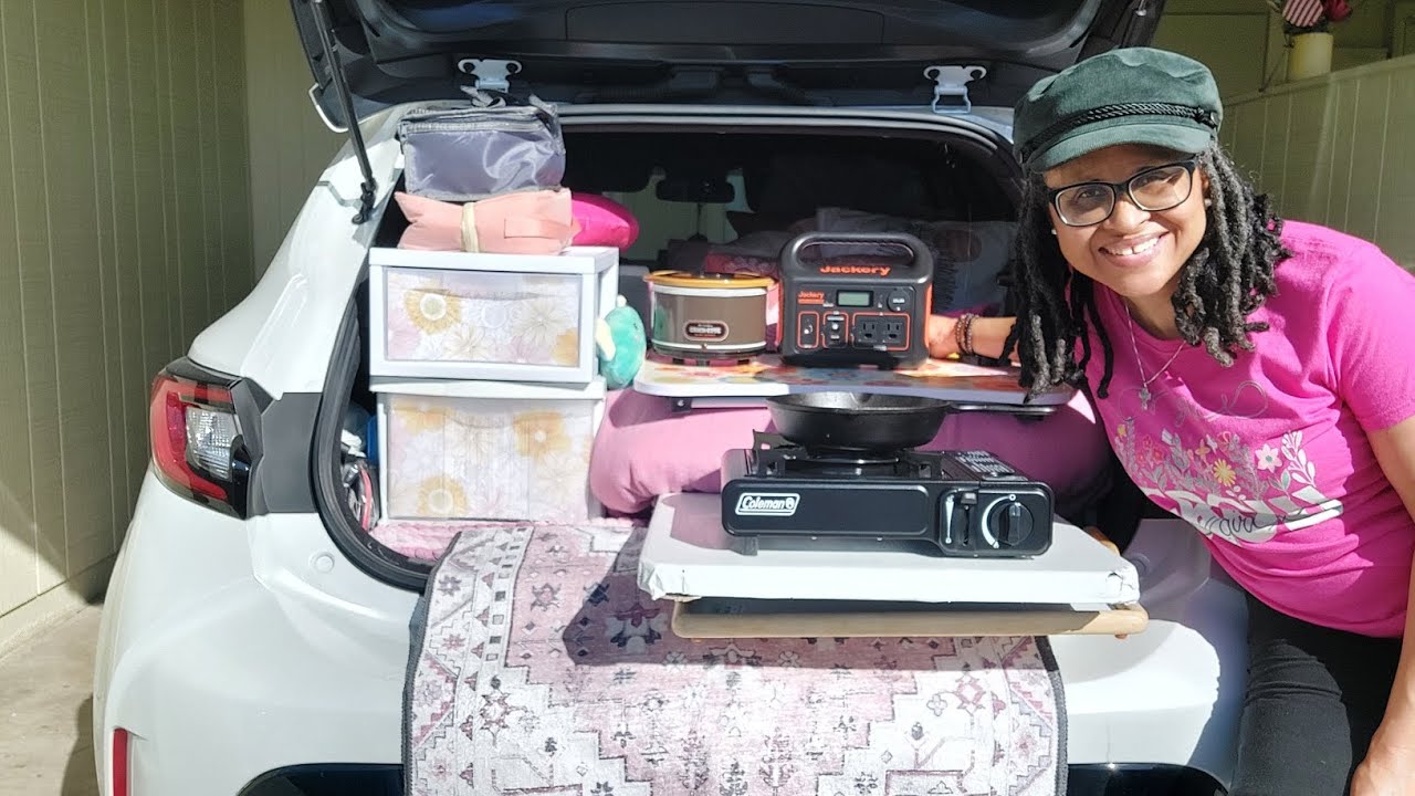 My Car Camping Kitchen | Tailgating Style - YouTube