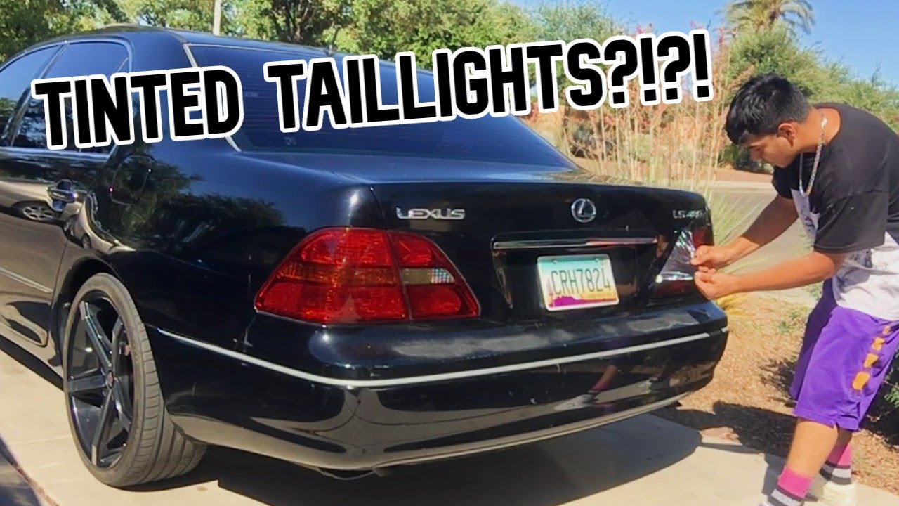 TINTING ALL LIGHTS ON THE LEXUS LS430 - YouTube