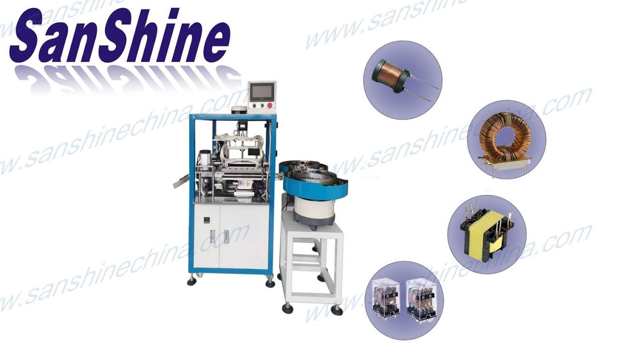 Fully automatic transformer inductor choke coil component solder ...