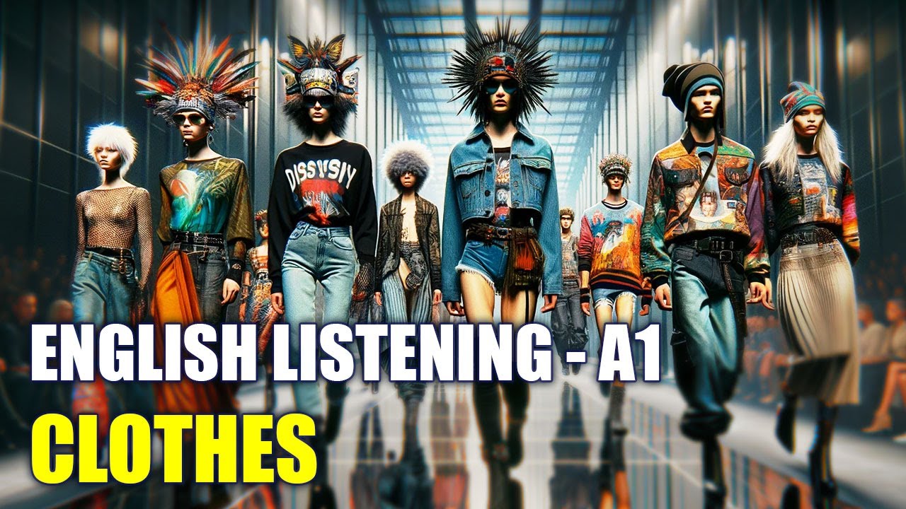 English Listening Practice A1 | Clothes - YouTube