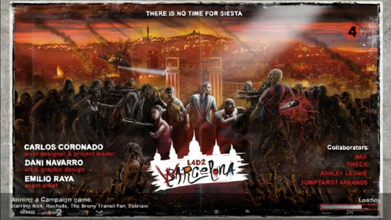 Left 4 Dead 2 Warcelona Campaign Full Gameplay - YouTube