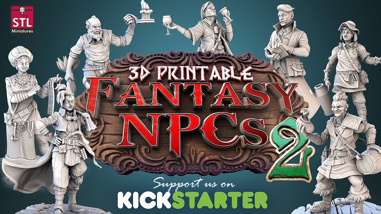 3D Printable Fantasy NPCs Vol 2 - YouTube