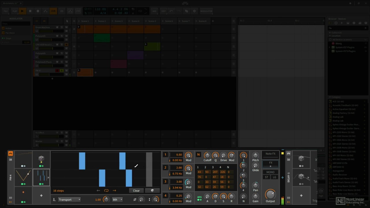Bitwig Studio 2 201: The Modulators Explored - 15. Steps - YouTube