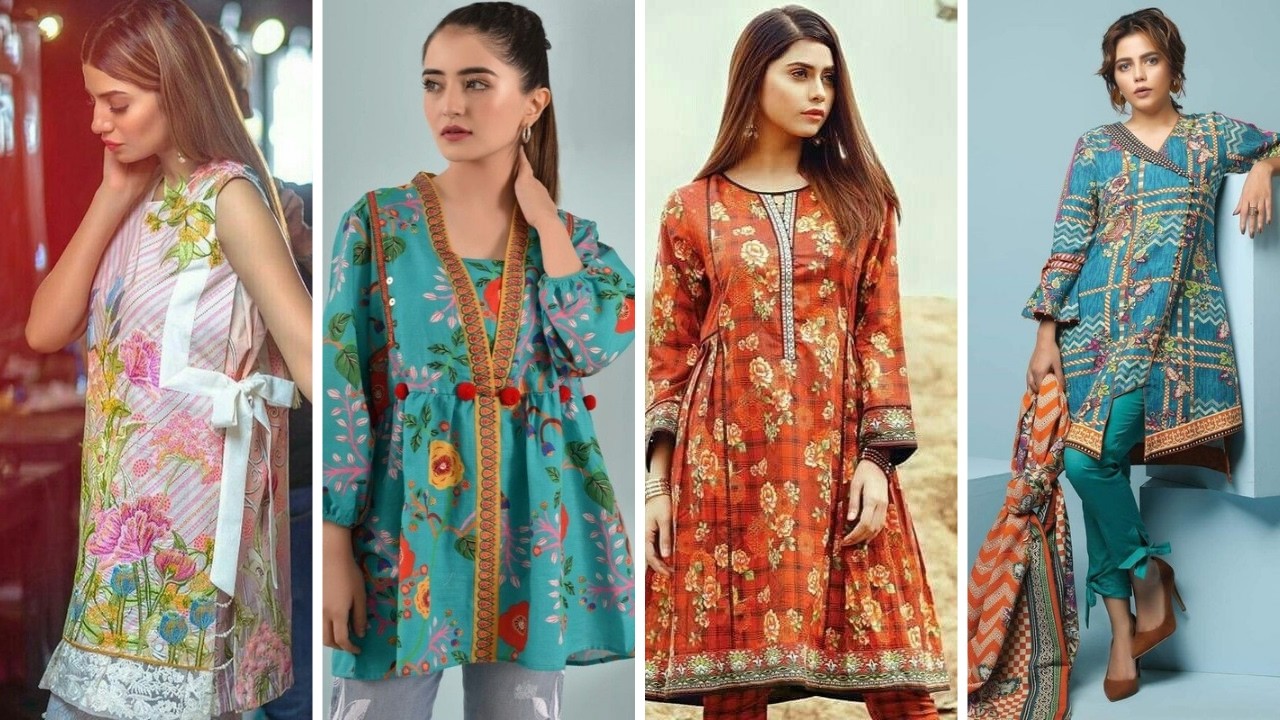 Latest and beautiful short frock designs | casual short frocks 2024 ...