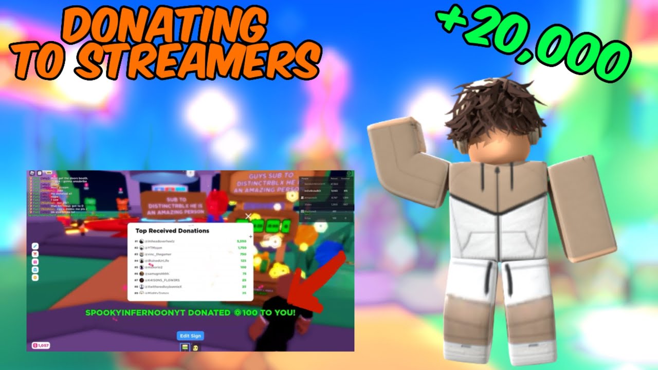 💸 Donating ROBUX to STREAMERS…🤑 (PLS DONATE) - YouTube