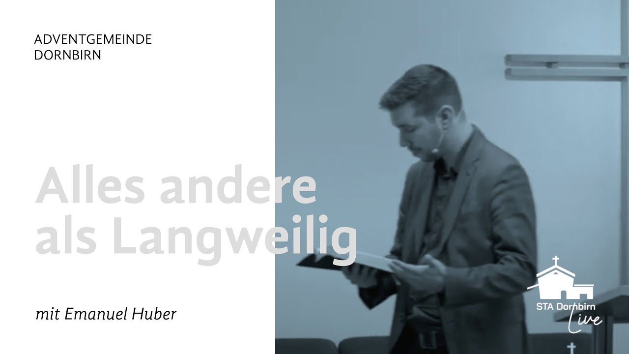 Alles andere als Langweilig - mit Emanuel Huber - 02.12.2023 - YouTube