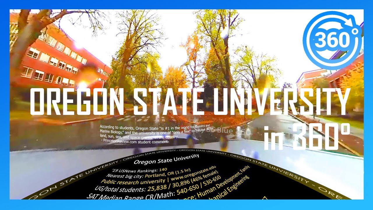 [2020] OREGON STATE UNIVERSITY in 360° (driving campus tour) - YouTube