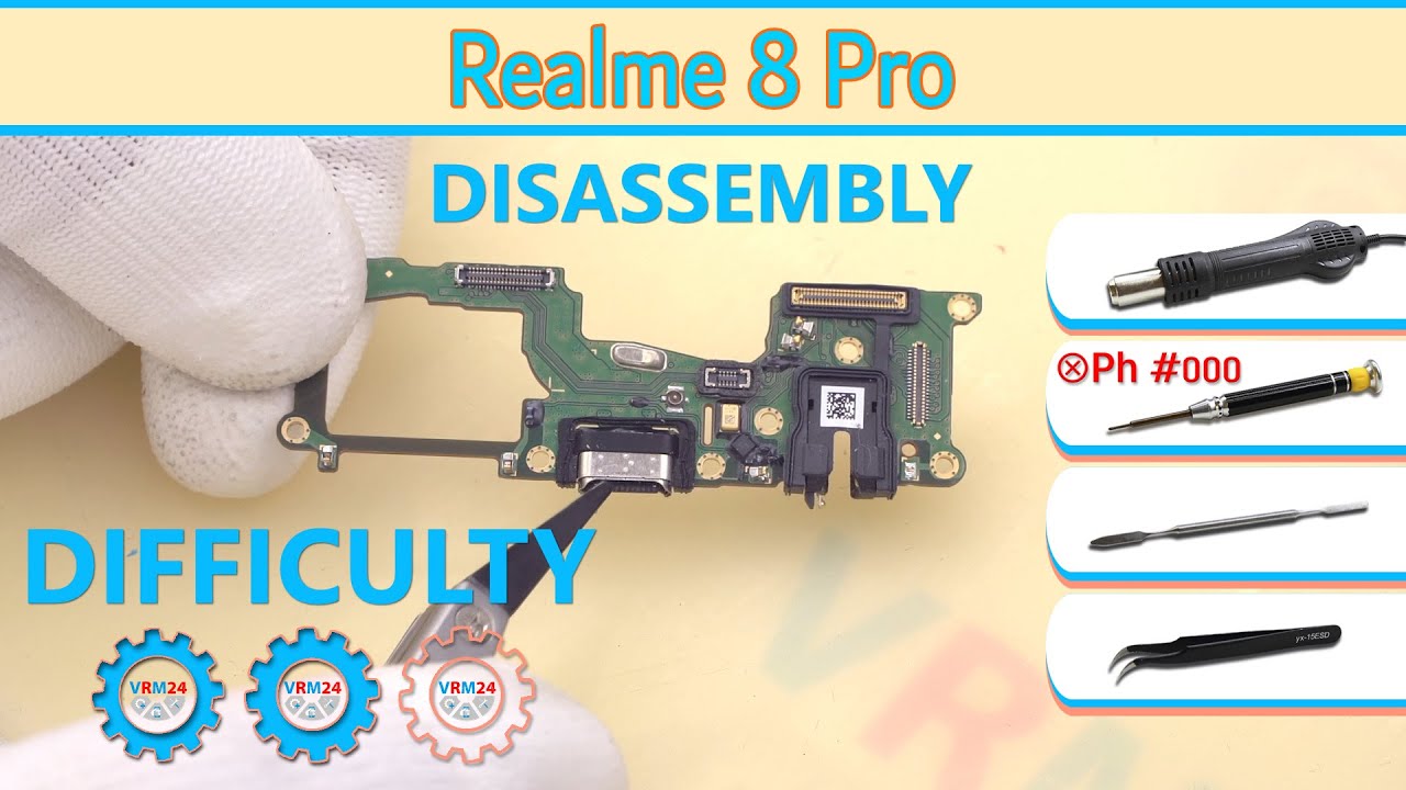 Realme 8 Pro RMX3081 Disassembly Take apart In detail - YouTube