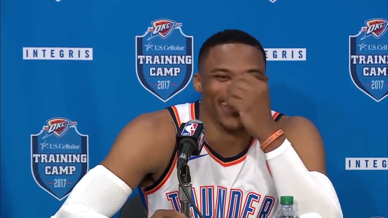 Russell Westbrook Smiling and Laughing NBA - YouTube