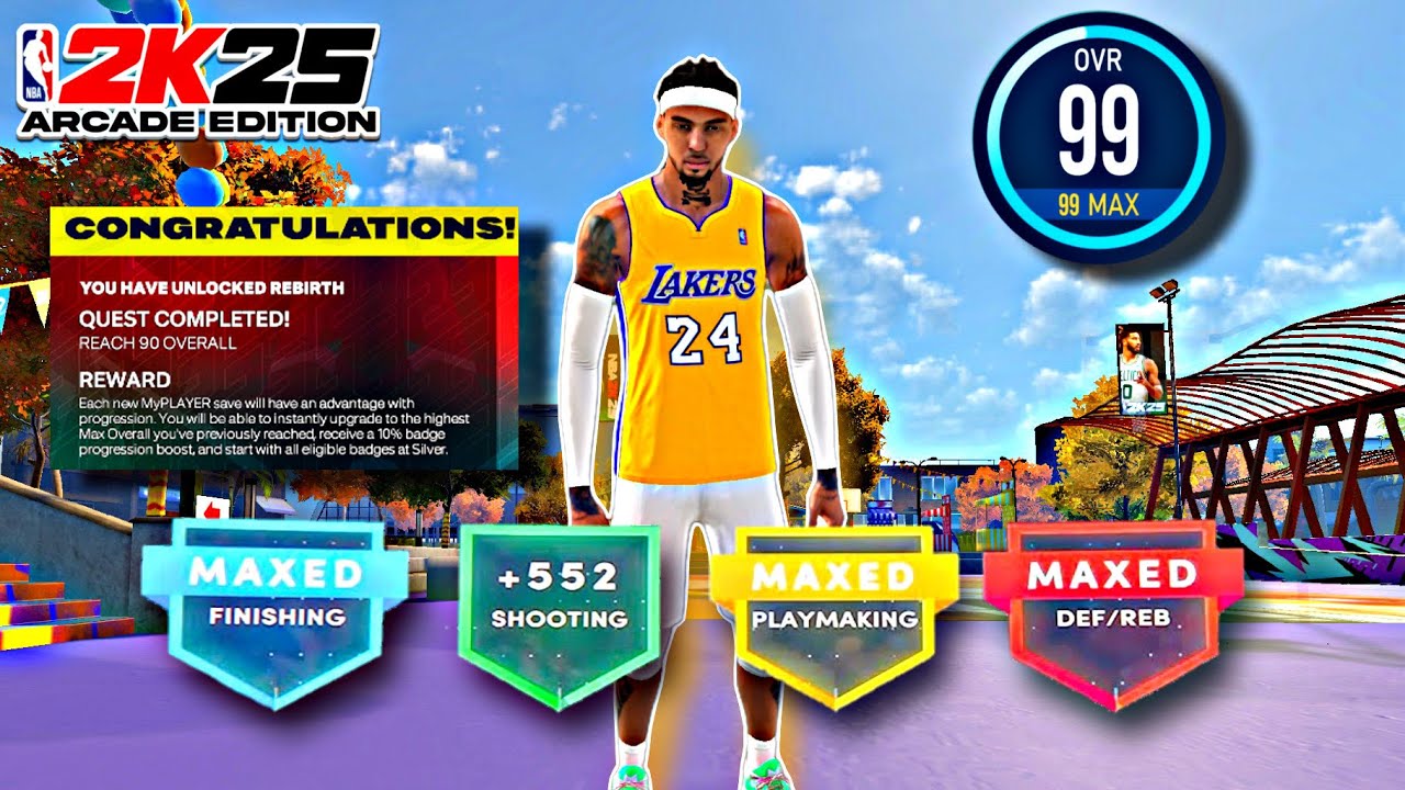 REBIRTH IS A HUGE GAMEBREAKER (40+ BADGES IN EVERY CATEGORY) NBA 2K25 ...