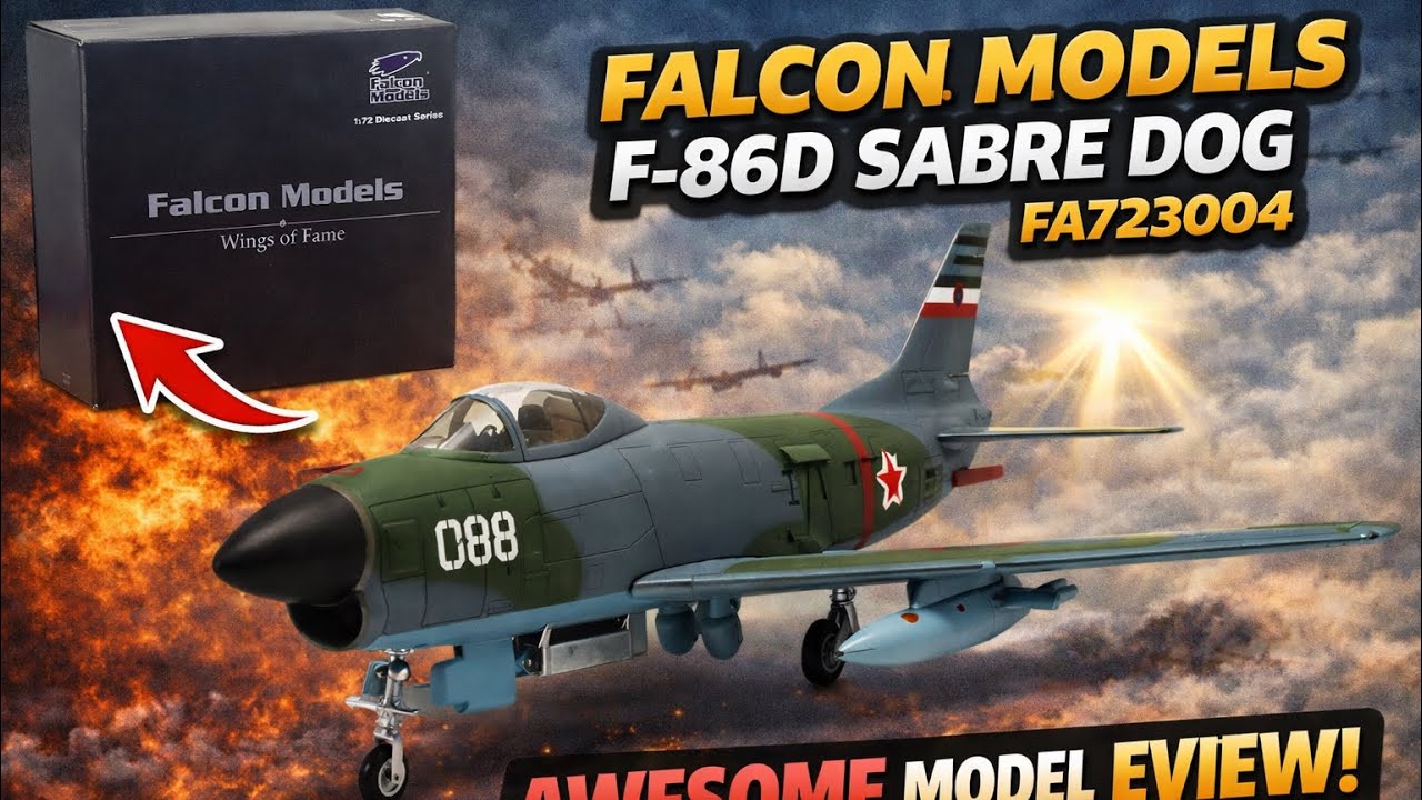 Falcon Models F-86D Sabre Dog FA723004 | 1:72 Diecast Model Review ...