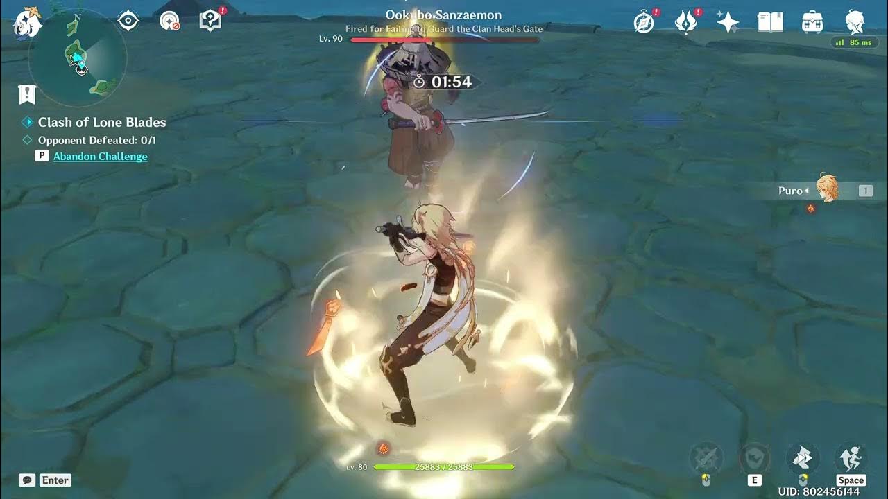 Aether VS Ookubo Sanzaemon (Perilous, no moving, parry only and no damage) - Clash of Lone ...