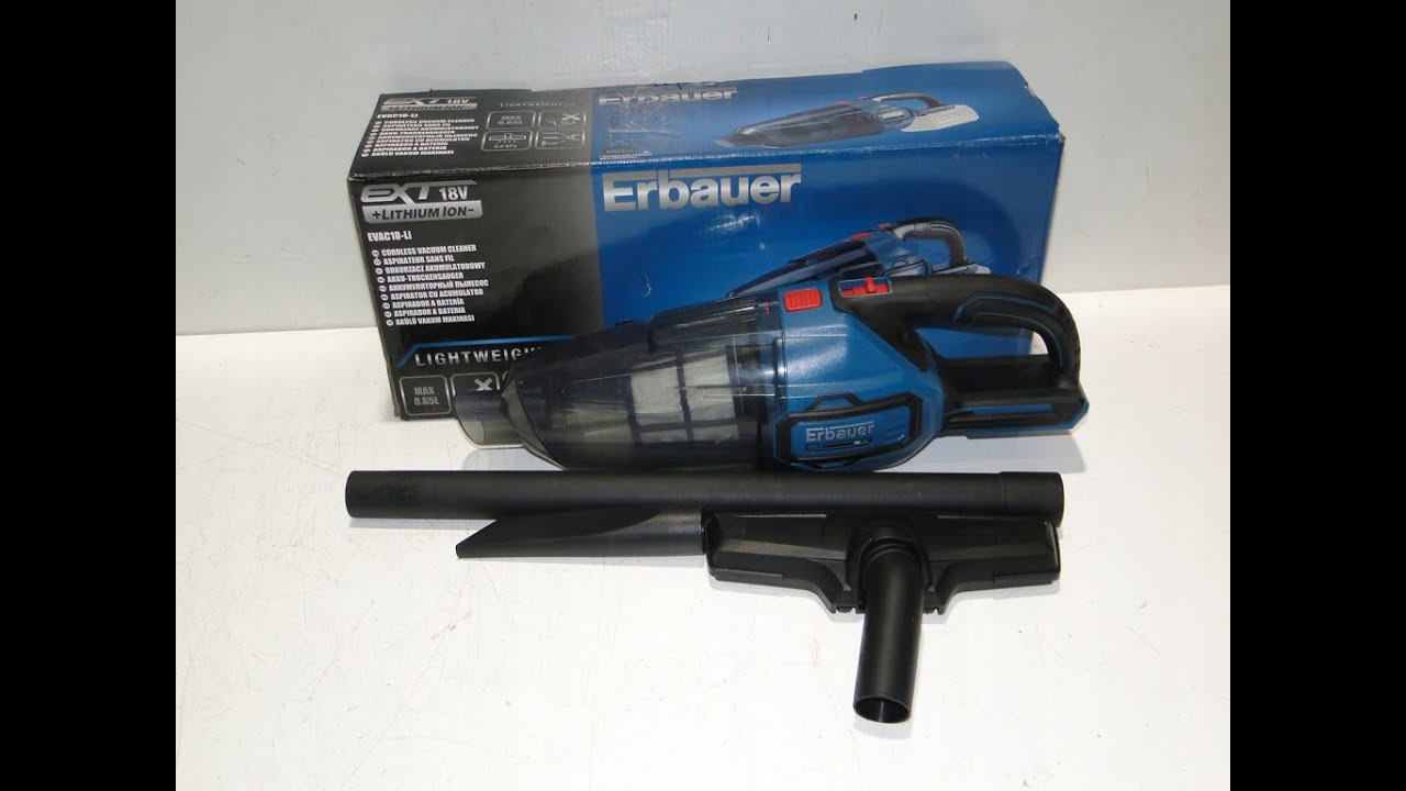 Unboxing aspirator Erbauer 18V (Vacuum cleaner Erbauer 18V) - YouTube