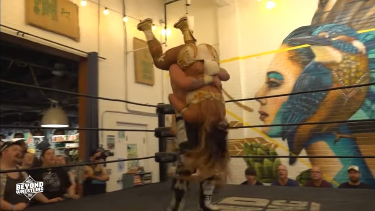 Marcus Mathers reverse Tombstone Piledriver on Megan Bayne - YouTube