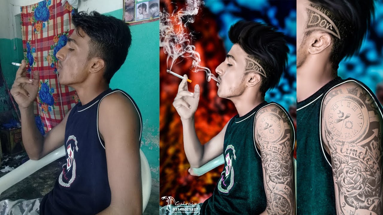 Smoker Boy Editing In Photoshop Easy Simple Steps - YouTube