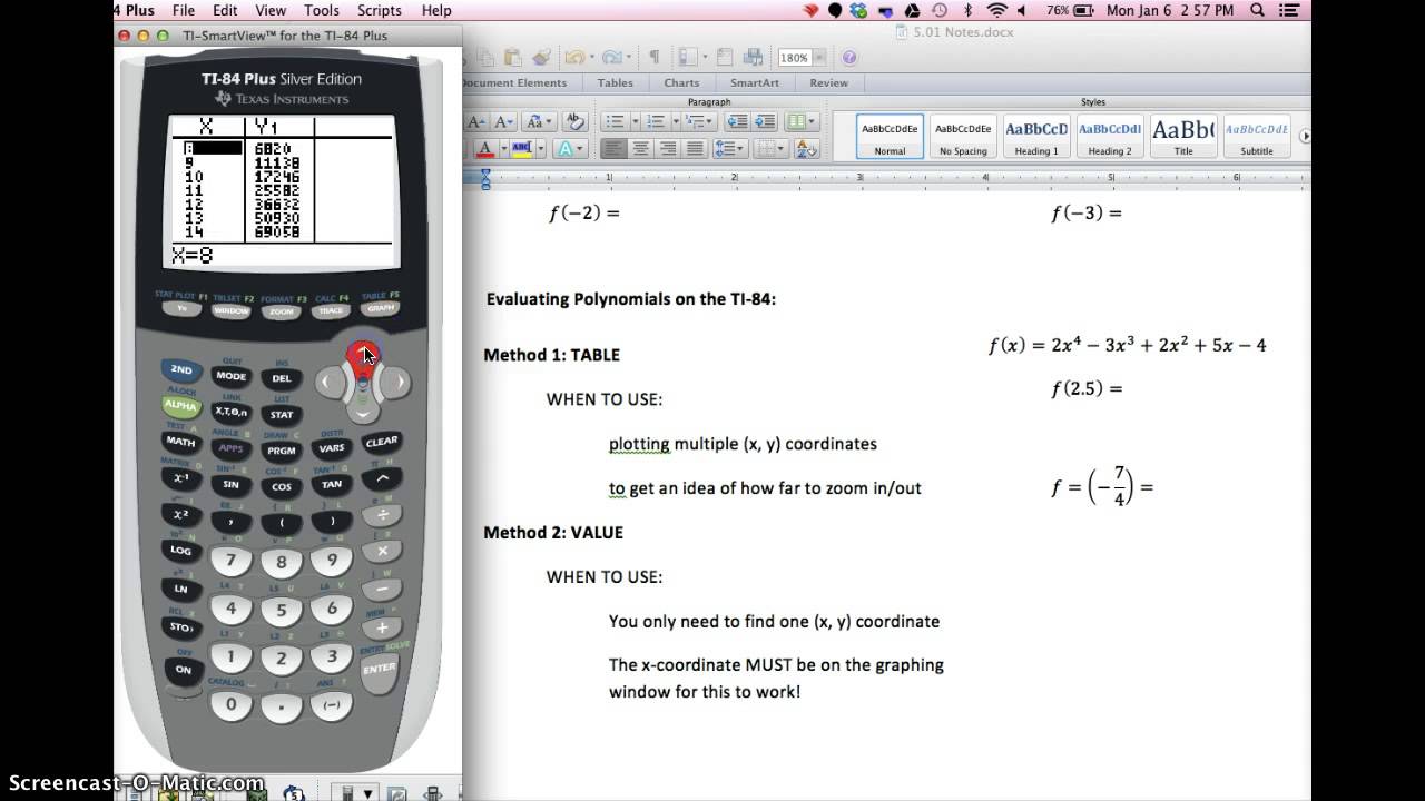 TI 84 Tutorial Evaluating Polynomials YouTube TI 84 Tutorial Evaluating Polynomials YouTube