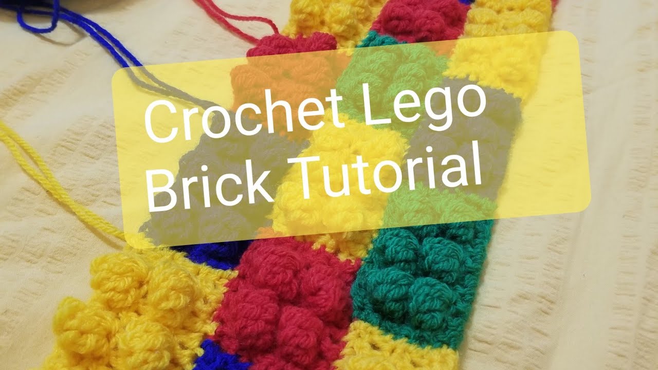 How To Crochet Lego Bricks: Lego Block Blanket, Scarf, Pillow ect # ...
