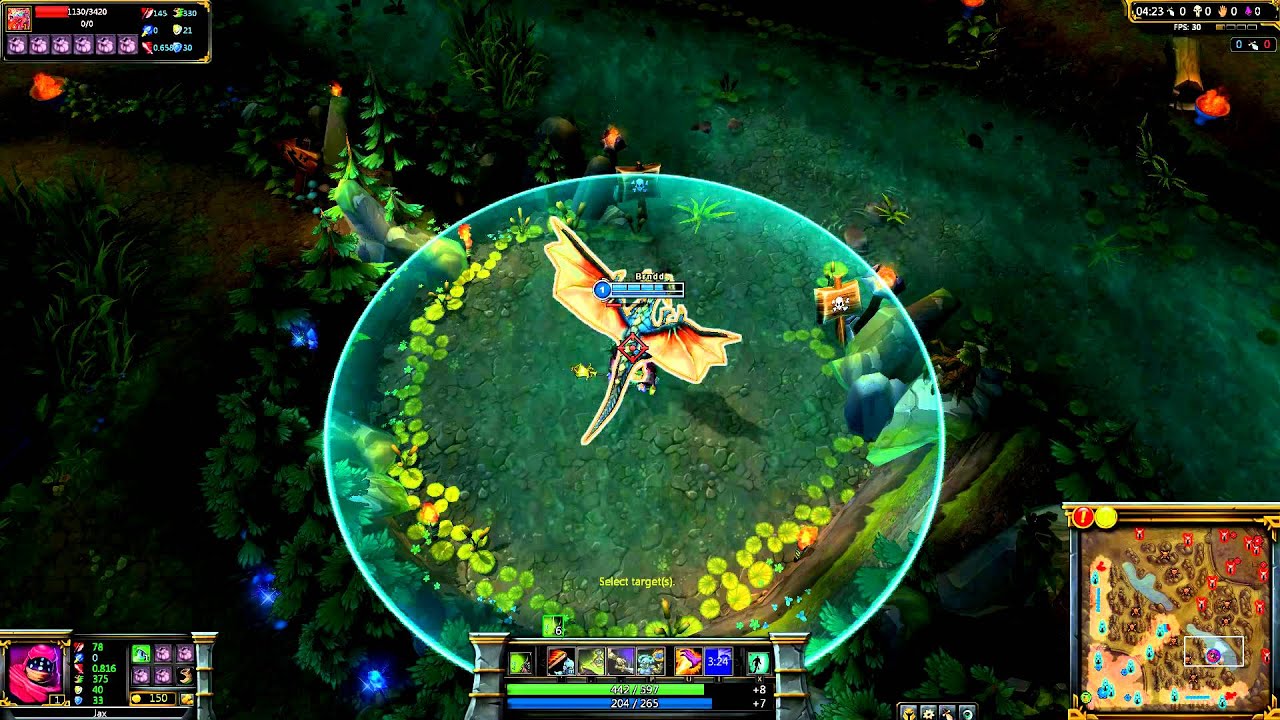 Jax soloes dragon at level 1 - YouTube