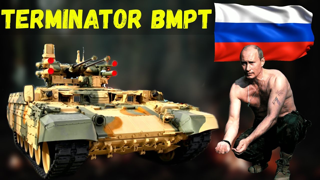 Russian Terminator & Supporting tanks and other AFVs - YouTube