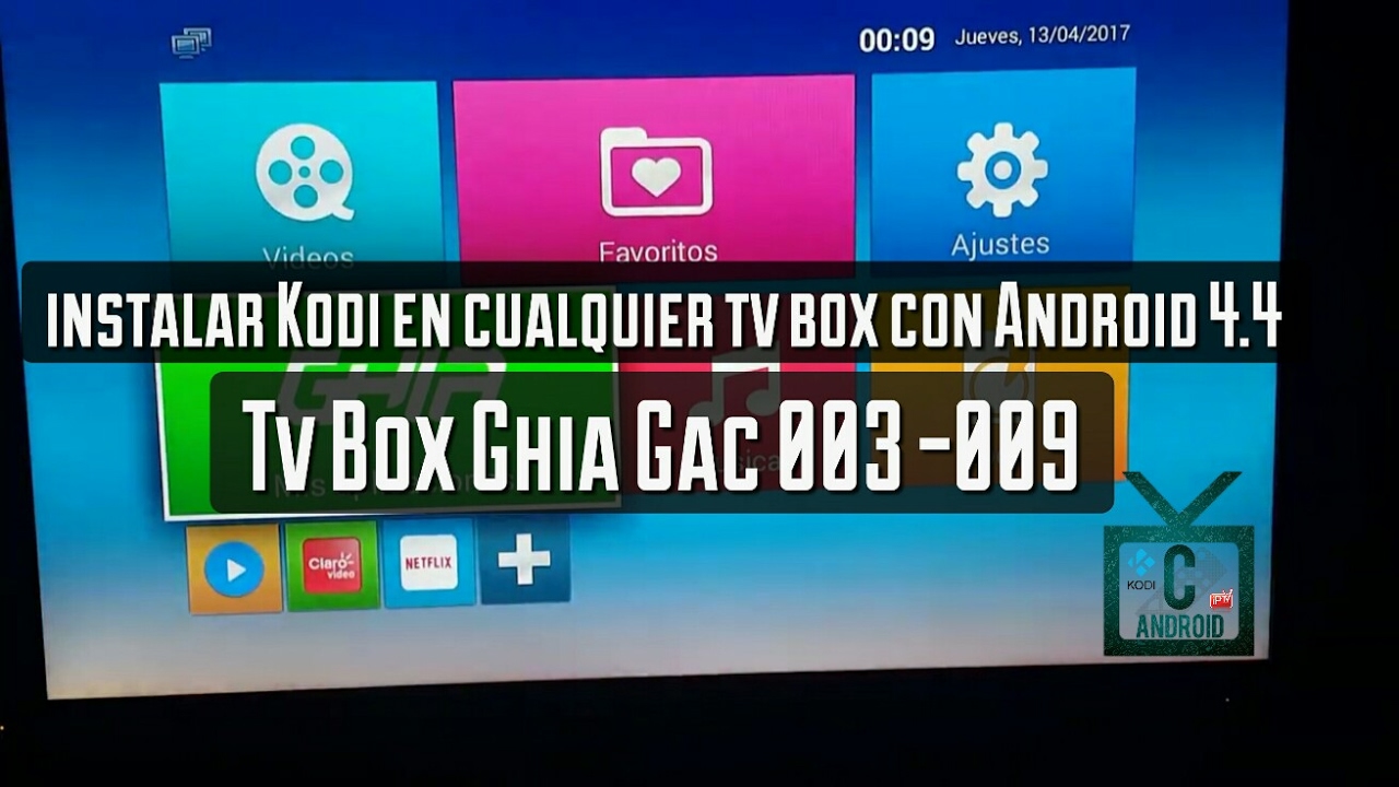 Instalar Kodi en Tv Box Ghia Android 4.4. - YouTube