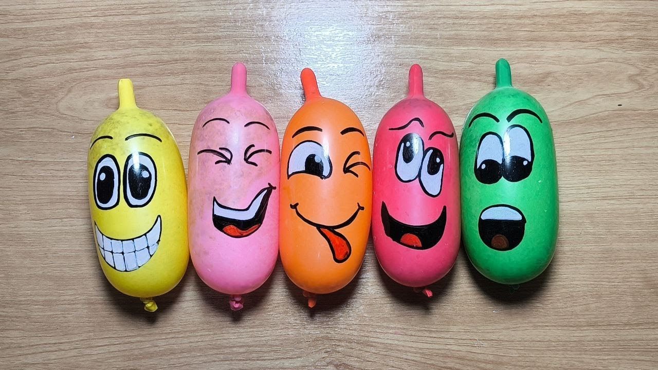 Making Slime with Funny Balloons - Satisfying Slime video #1 - YouTube