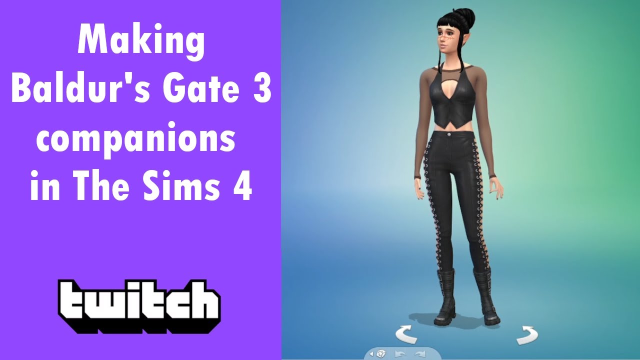 ad | VOD | Creating BG3 companions in The Sims 4 and chatting | STORY ...