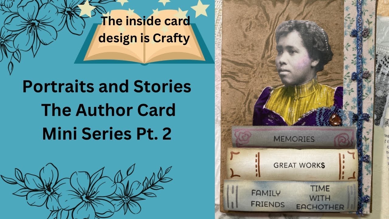 Tim Holtz Portraits card series / part 2 The Author - YouTube