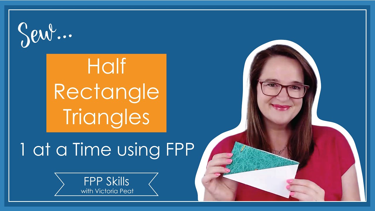 MAKE FPP Half Rectangle Triangle HRT Quilt Blocks - YouTube