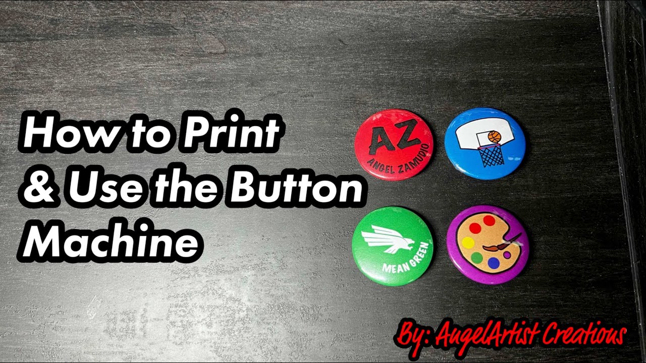 Custom Personal Button Designs! - YouTube