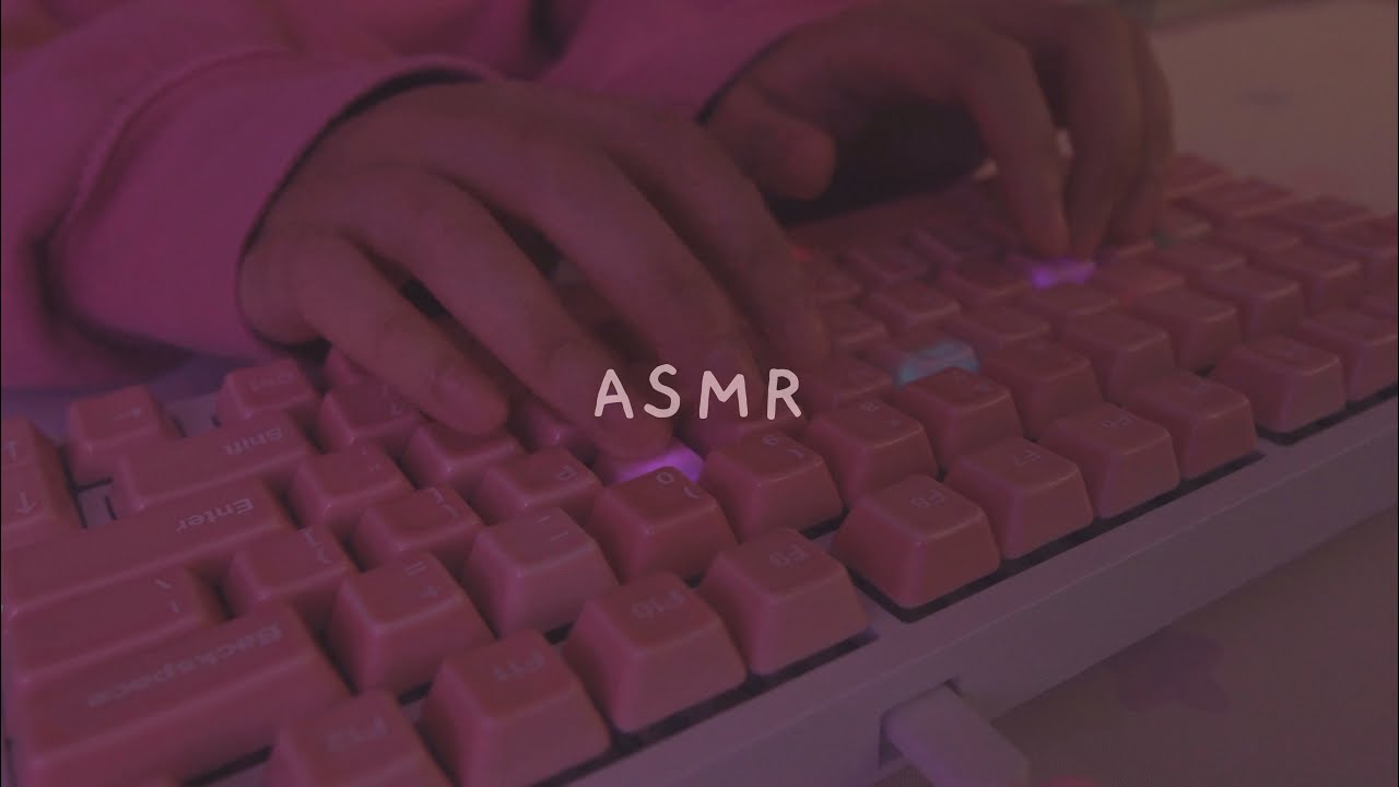 [Cozy ASMR] 2h keyboard typing on ceramic keycaps ☁ - YouTube