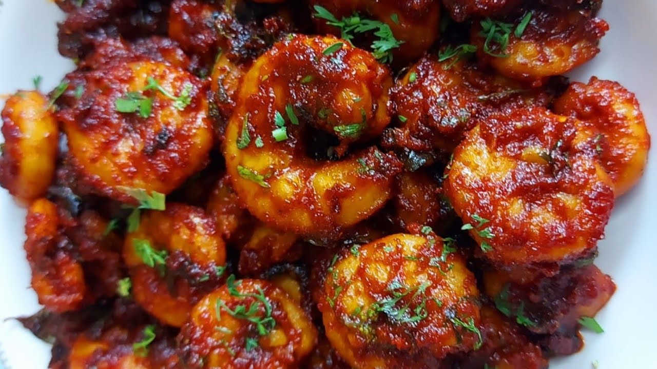 Prawns Fry Recipe | Jhinga Fry Recipe | Kolambi Fry | Prawns Masala ...