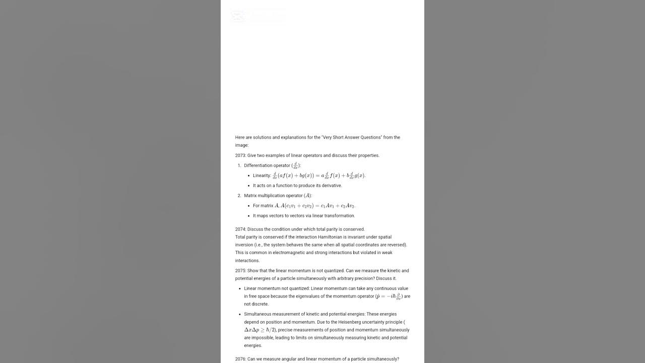 Projection operator Quantum mechanics - YouTube