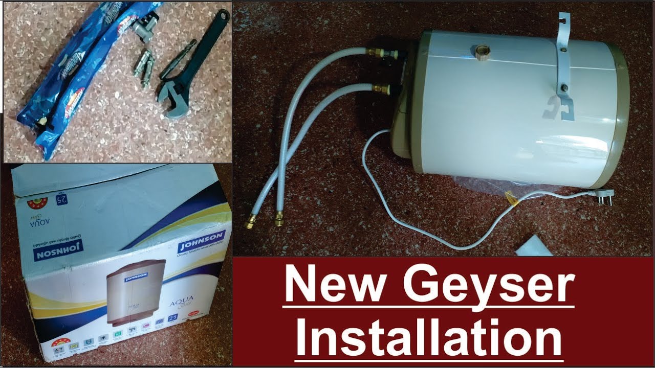 Geyser Installation |Johnson 5 Star 25L Aqua Gold Geyser (Water Heater ...