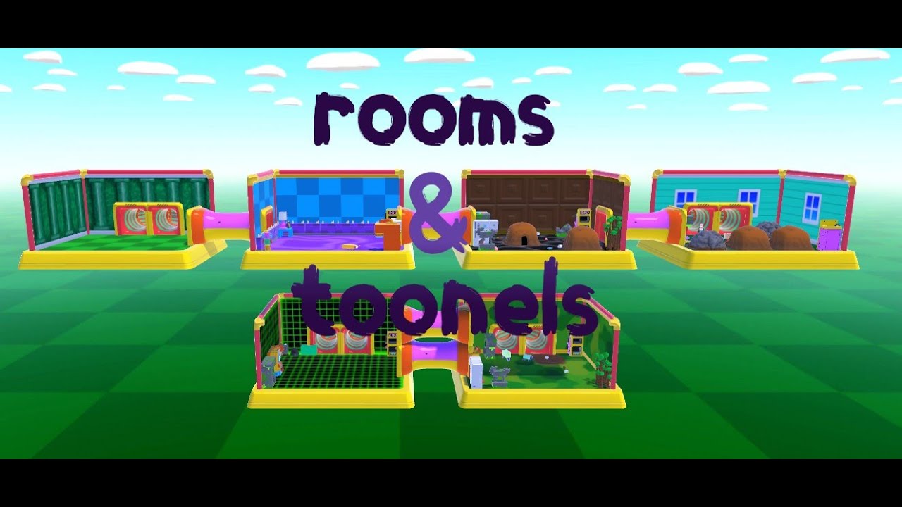 CREATING ROOMS & TOONELS in WOBBLEDOGS/ DECORATION - YouTube