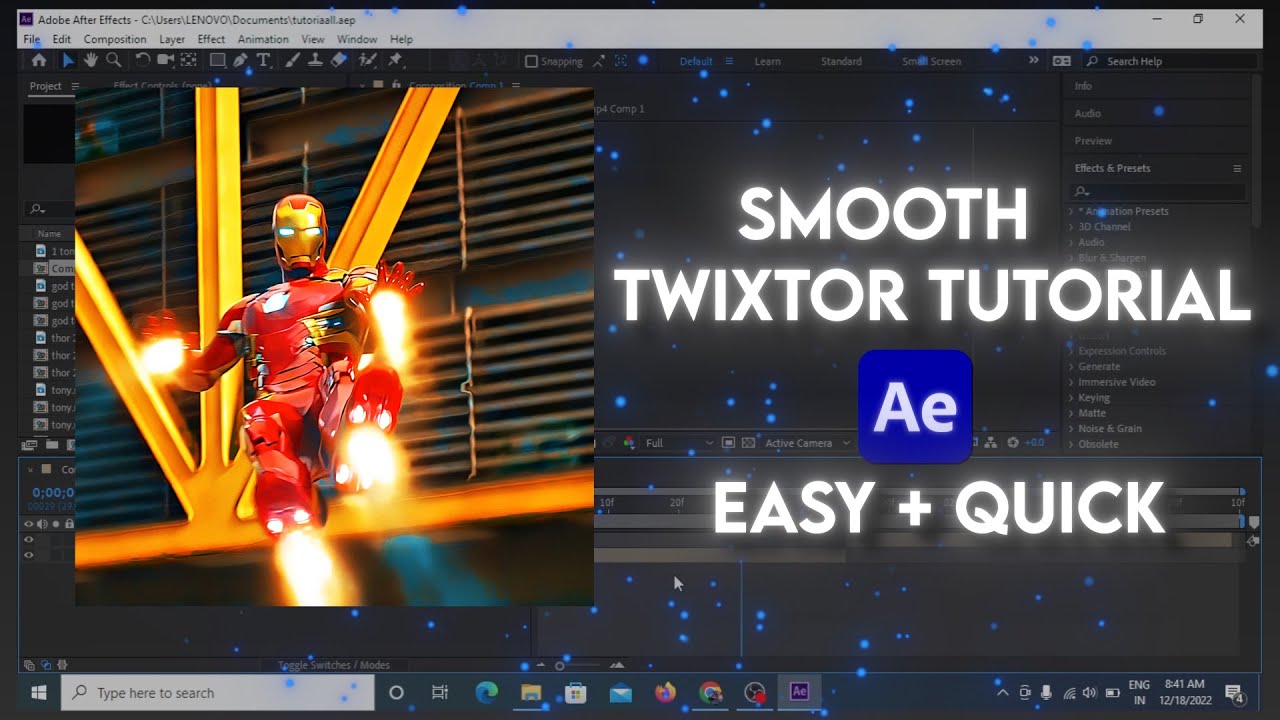 Smooth Twixtor | after effects tutorial - YouTube