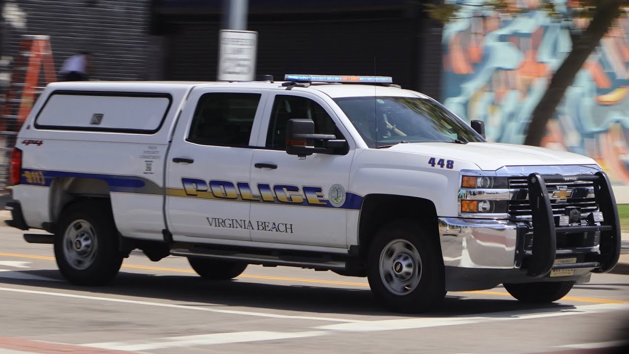 (x3) Virginia Beach Police Department Cars Patrolling Compilation (w ...