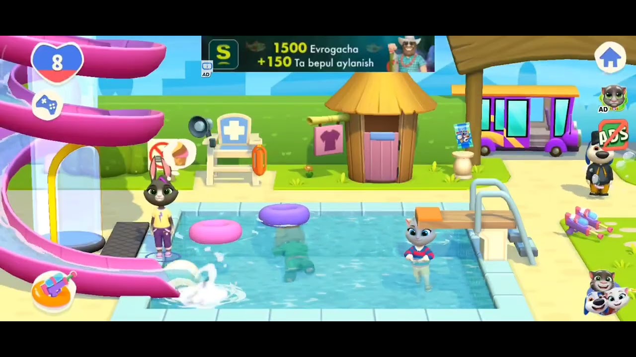 My talking tom and Angela and puppy - YouTube