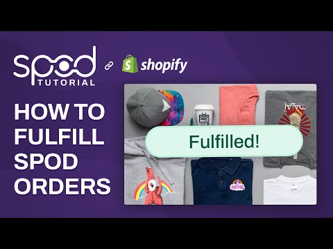 SPOD Tutorial How to fulfill SPOD orders on Shopify - YouTube