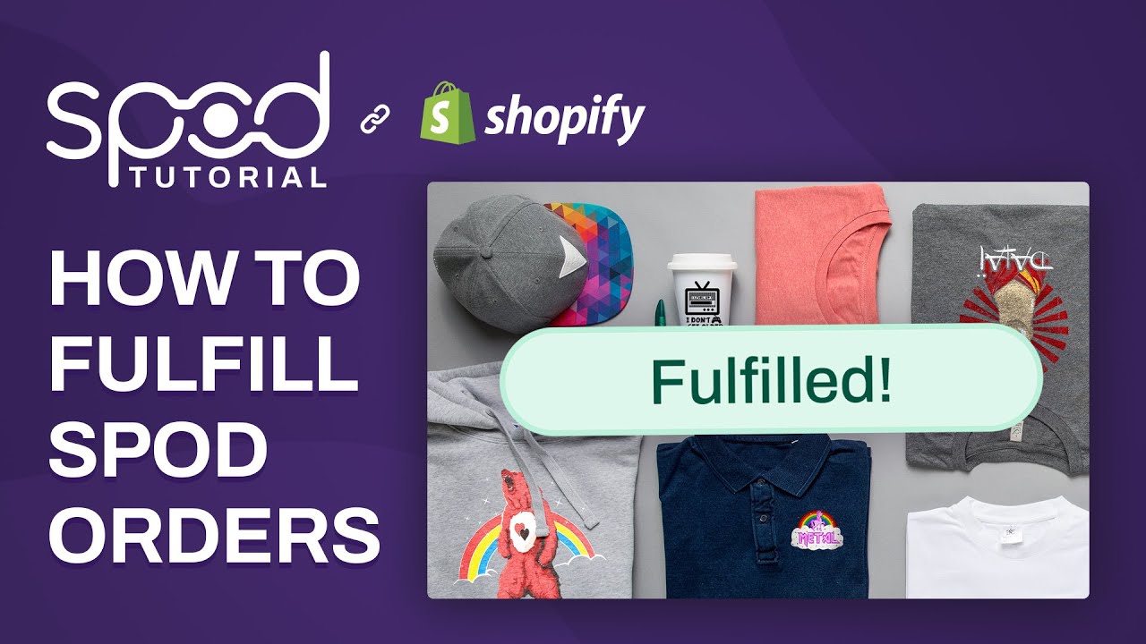 SPOD Tutorial - How to fulfill SPOD orders on Shopify - YouTube