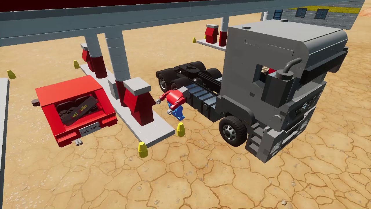 Brick Rigs CAR CRASH ACIDENTE DE CARRO - YouTube