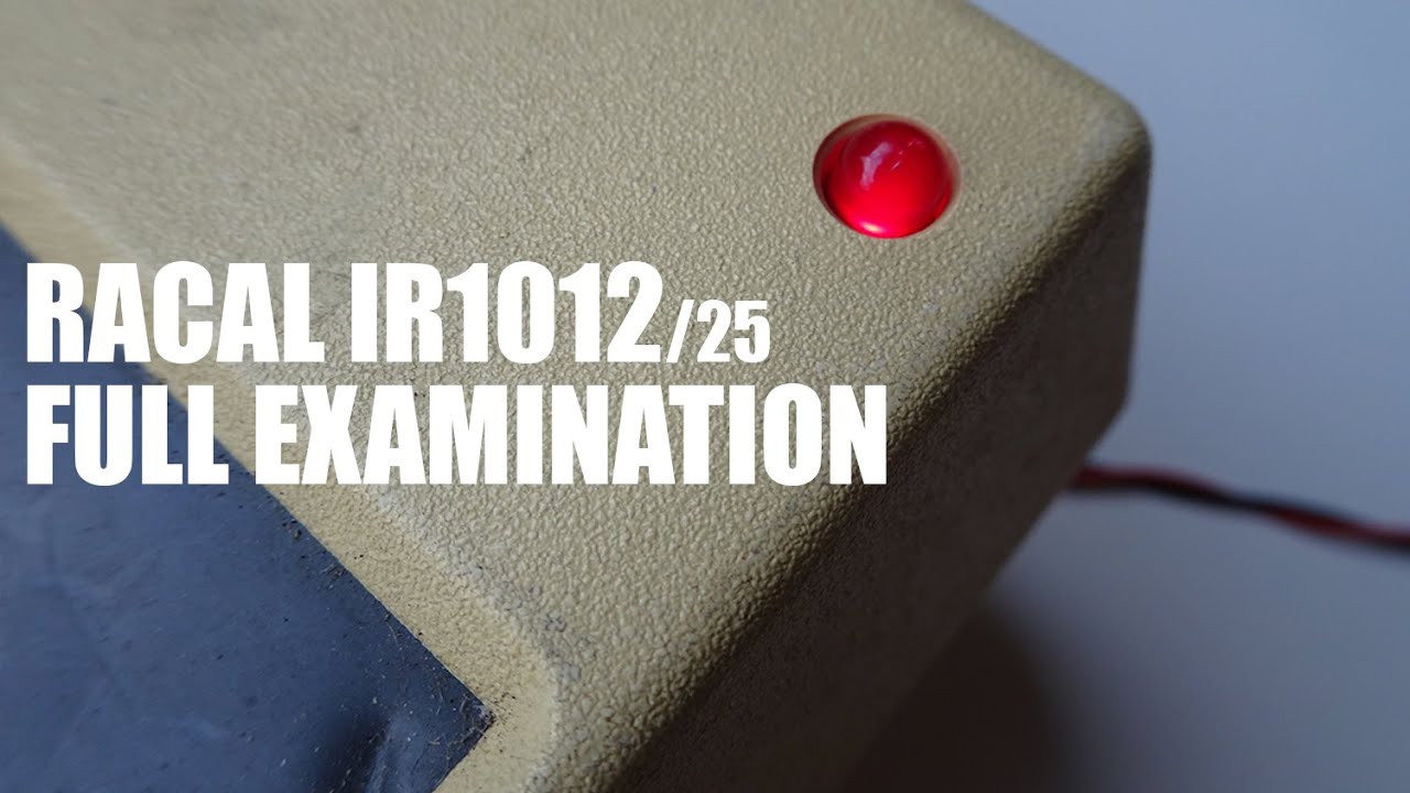 Racal Guardall IR1012 - old PIR examination - YouTube
