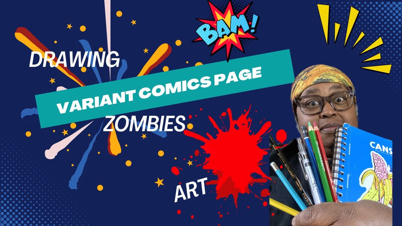 Zombie Split VARIANT HORROR COMICS Page! Full Inking Process - YouTube