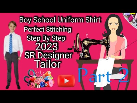boy school uniform shirt perfect stitching step by step 2023 SR ...