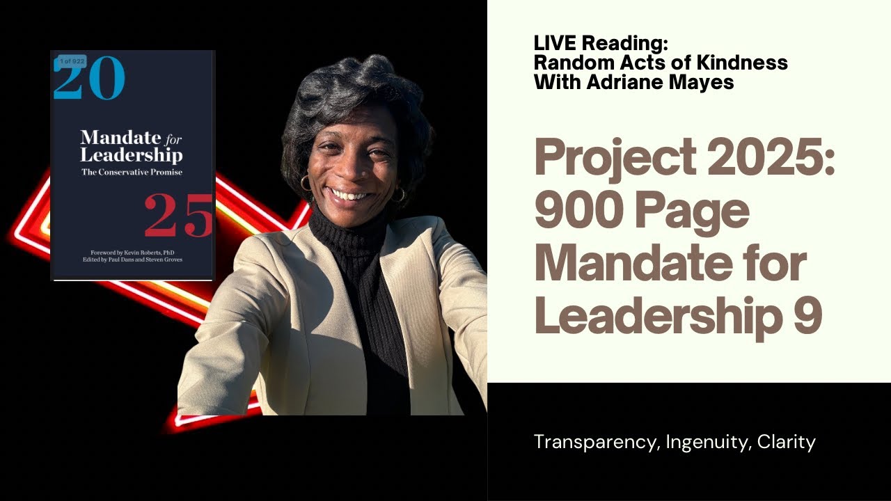 Project 2025: 900 Page Mandate for Leadership LIVE Part 9 - YouTube